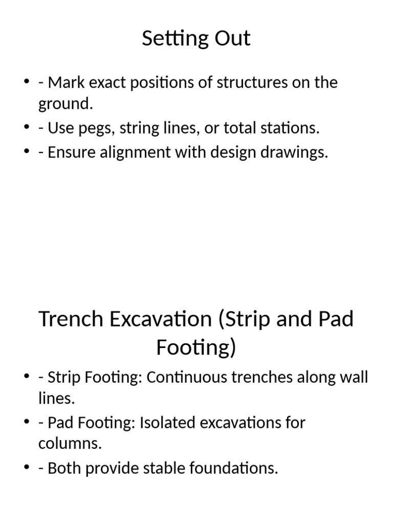 Foundation Construction Process Guide | PDF