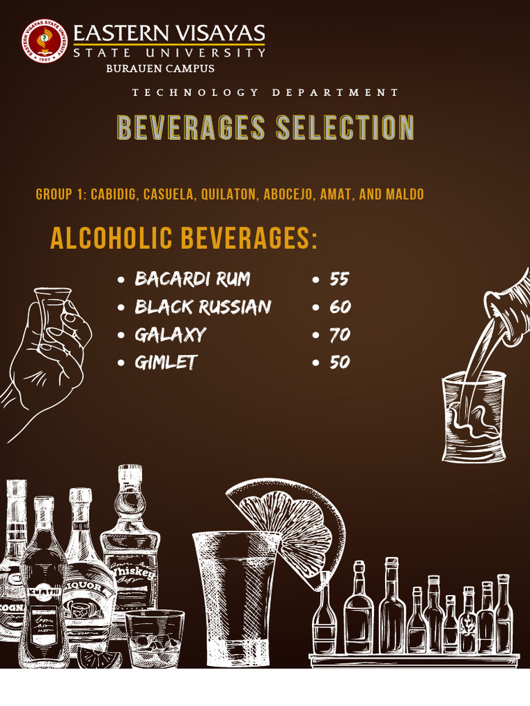 Beverages Selection at Buraun Campus | PDF