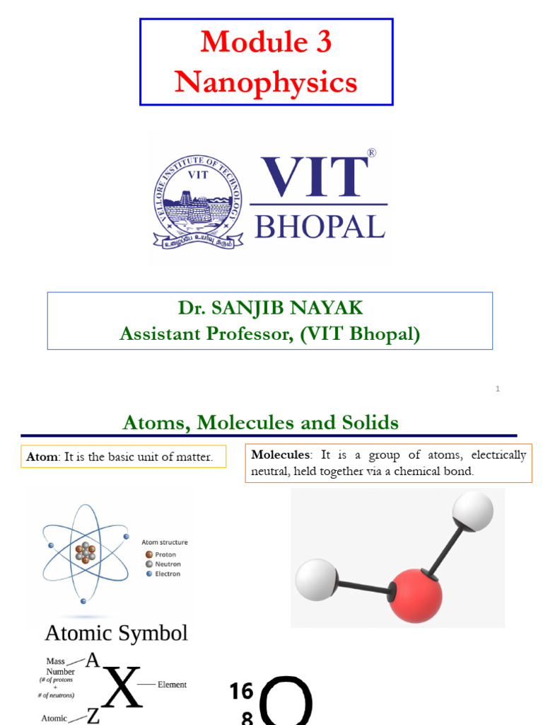 Nanophysics Module 4 | PDF | Nanotechnology | Nanomaterials