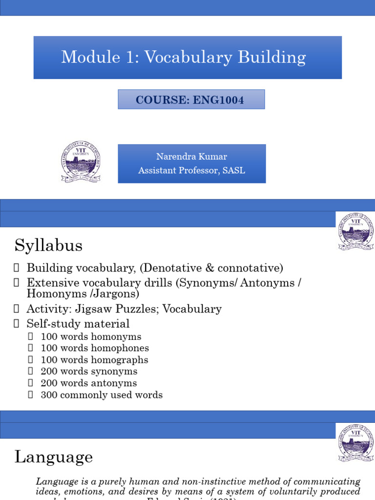 Module 1.Pptx | PDF | Word | Linguistic Typology