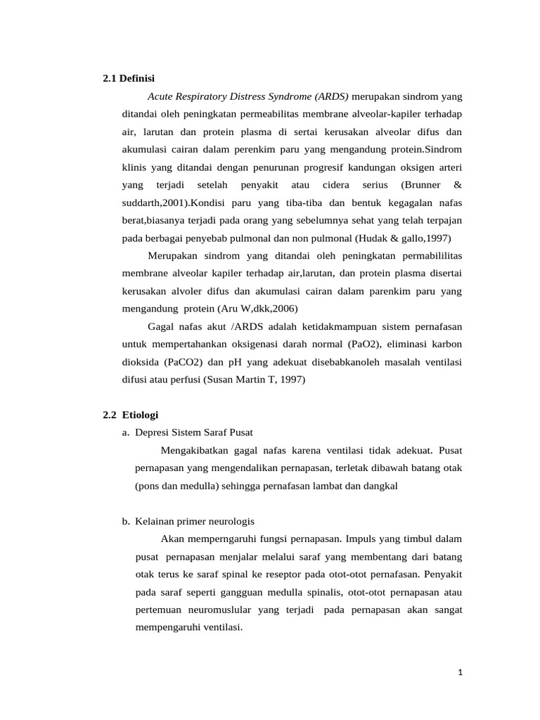 ASKEP ARDS Docx | PDF