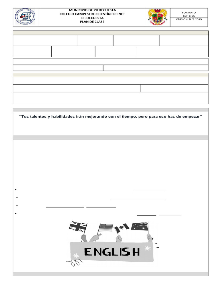 G1P1-INGLES 8-9 PD | PDF