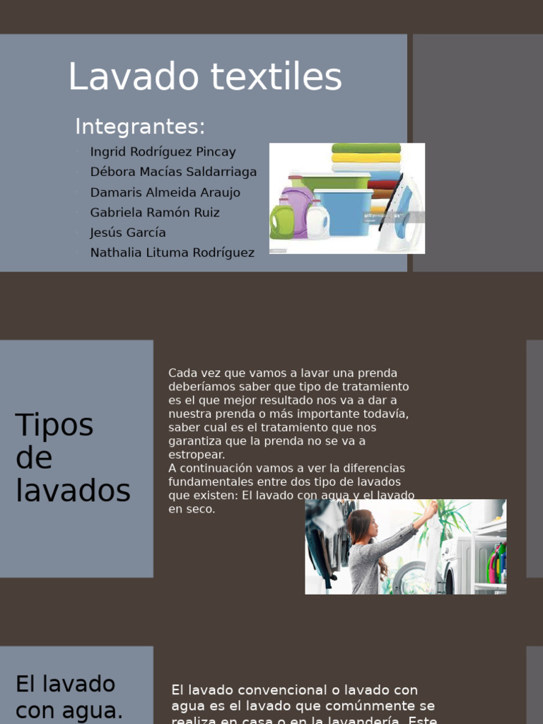 Guía de Lavado para Textiles | PDF | Textiles | Sector secundario de la economía