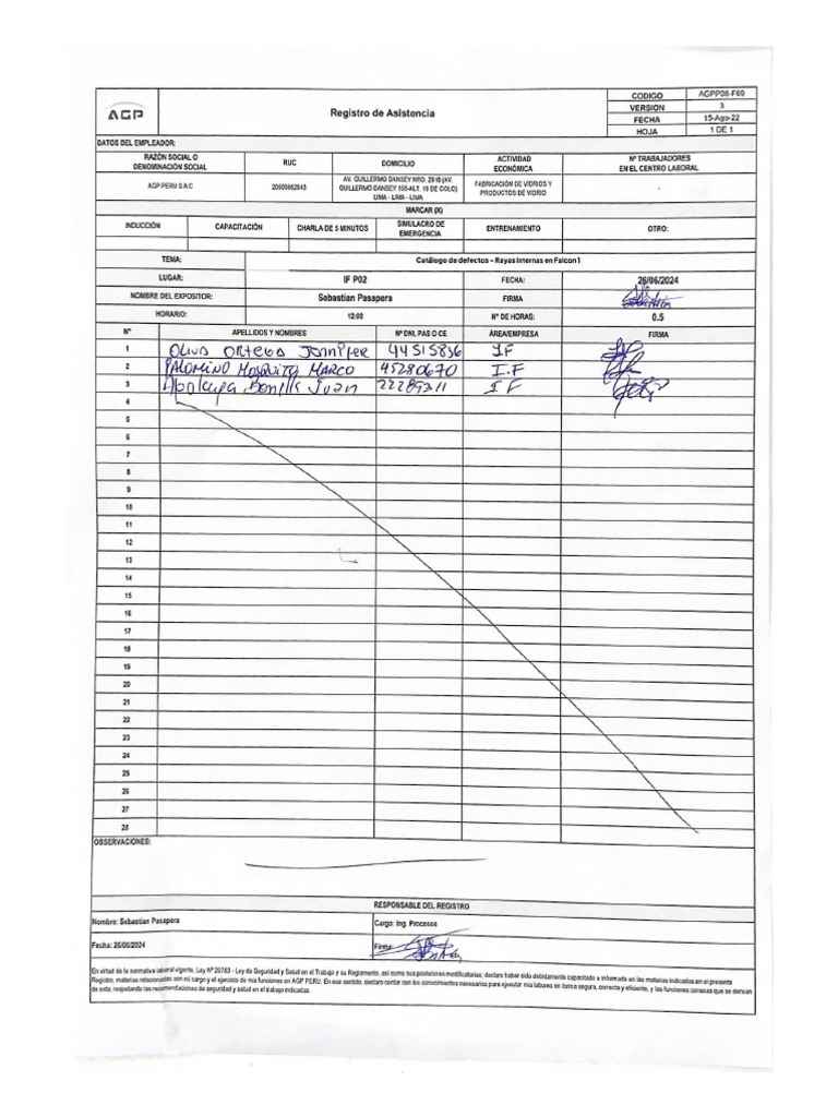 Catalogo de Defectos - Rayas Internas en Falcon 1 T1 | PDF