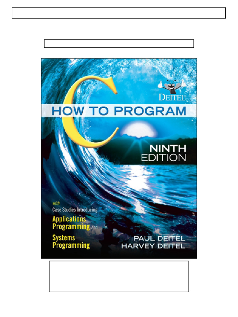 Test Bank For C How To Program 9th Edition by Deitel | PDF | Internet ...