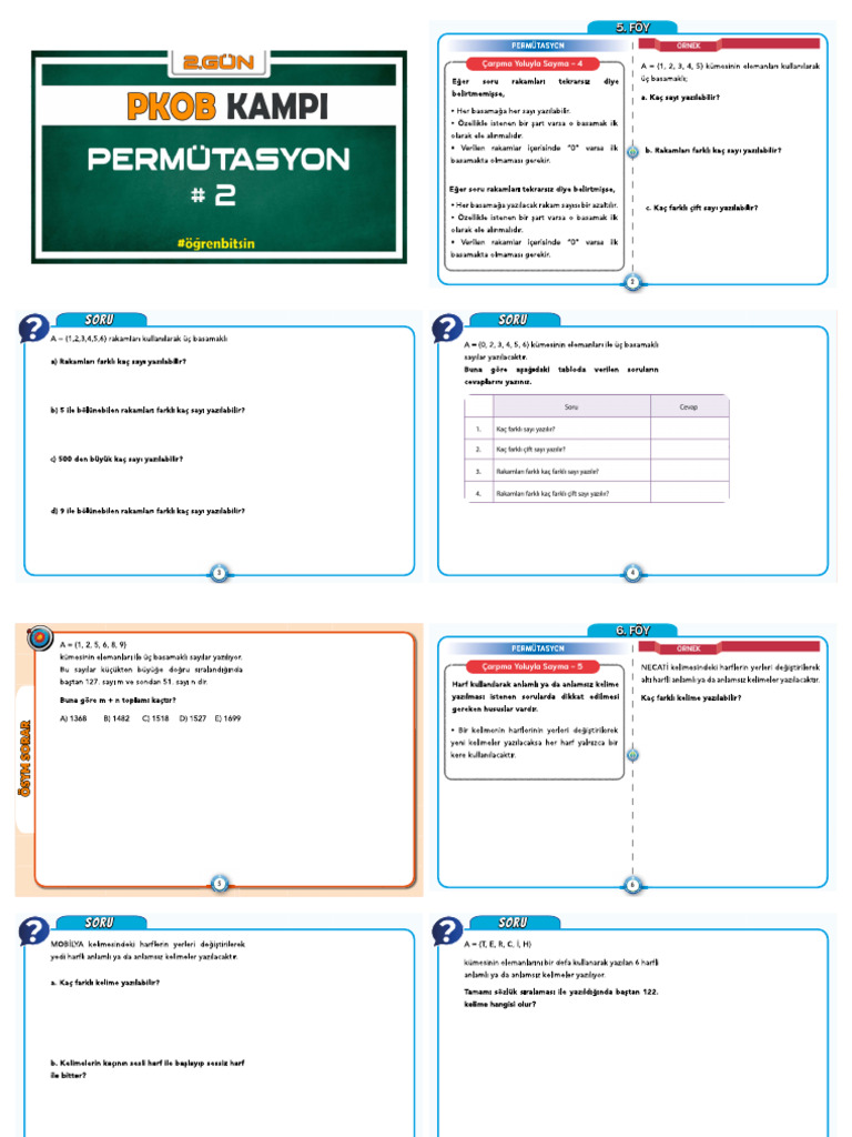 Rehber Matematik PKO Kampı - 02 | PDF