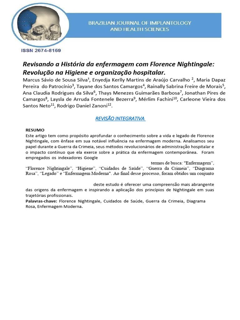 Revisando A Historia Da Enfermagem Com Florence Ni | PDF | Florence Nightingale | Enfermagem