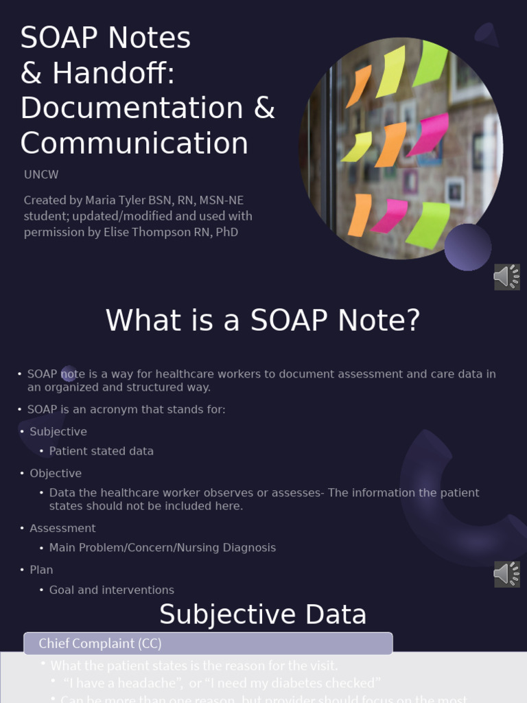 SOAP Notes & Handoff-2 | PDF | Pain | Wound
