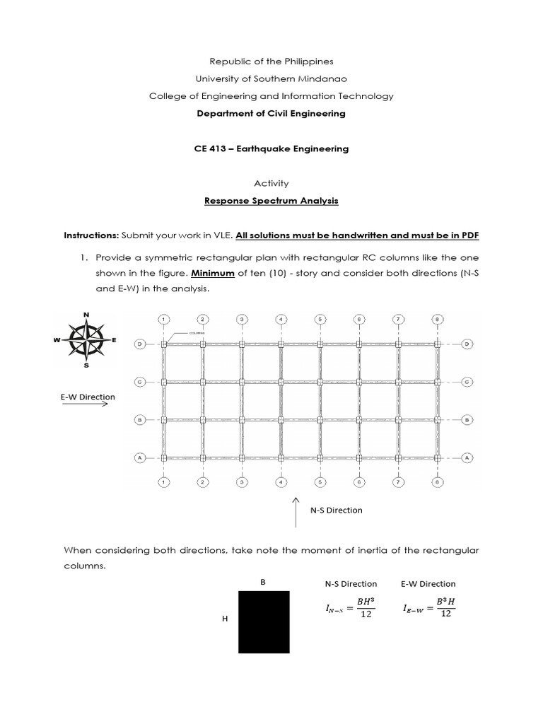 Activity - Response Spectrum Analysis | PDF | Eigenvalues And Eigenvectors | Mechanical Engineering