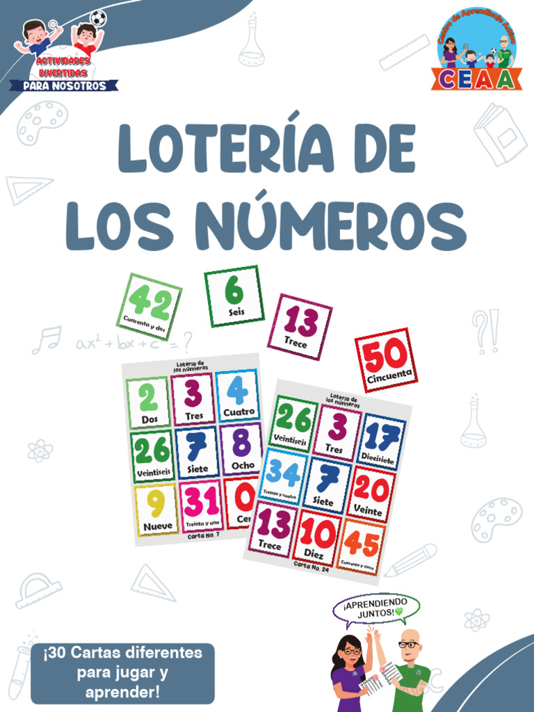 24115e45 Loteria de Los Numeros | PDF