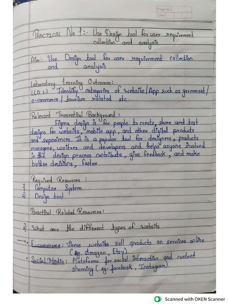 UID Practical No 1 | PDF