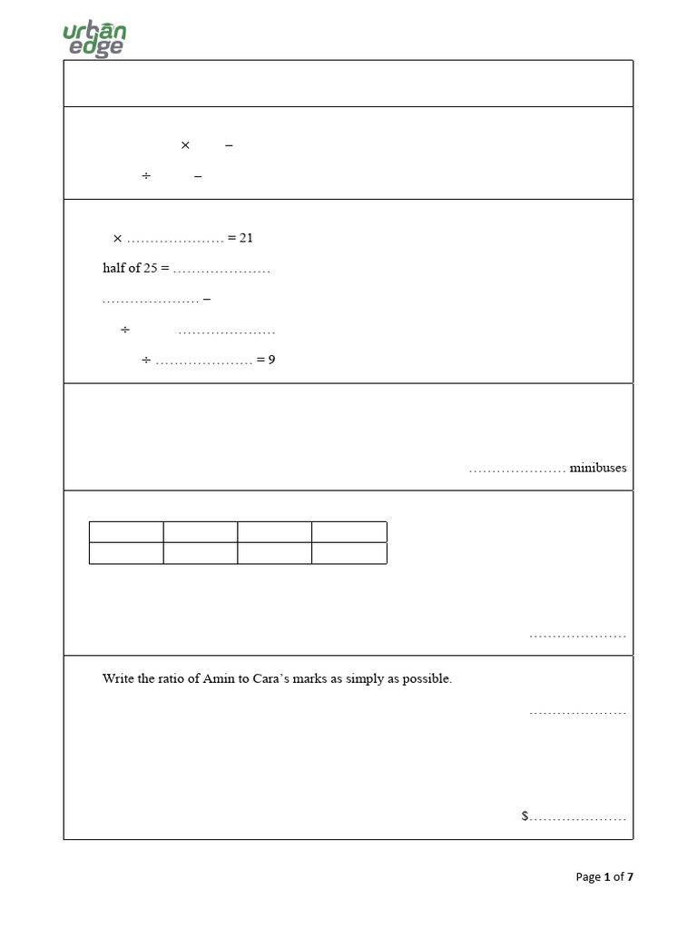 Pre IG Maths Final Test Ans | PDF | Area | Decimal