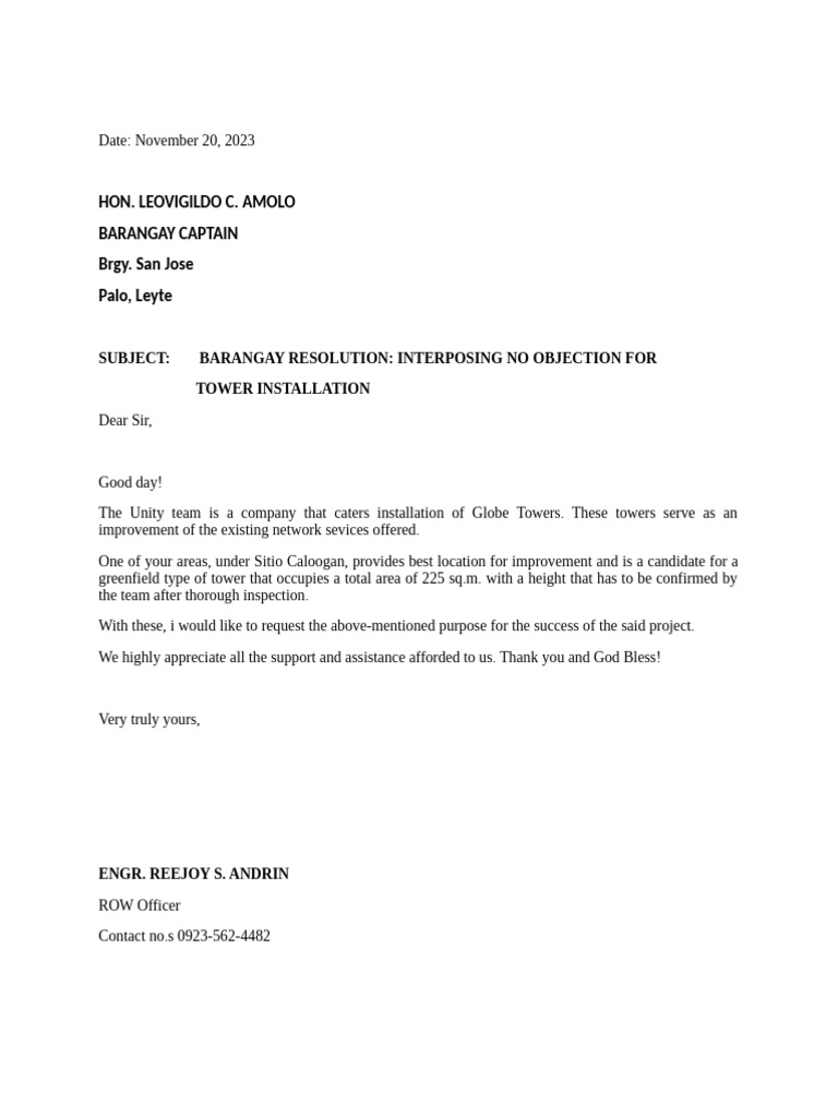 Brgy Resolution | PDF