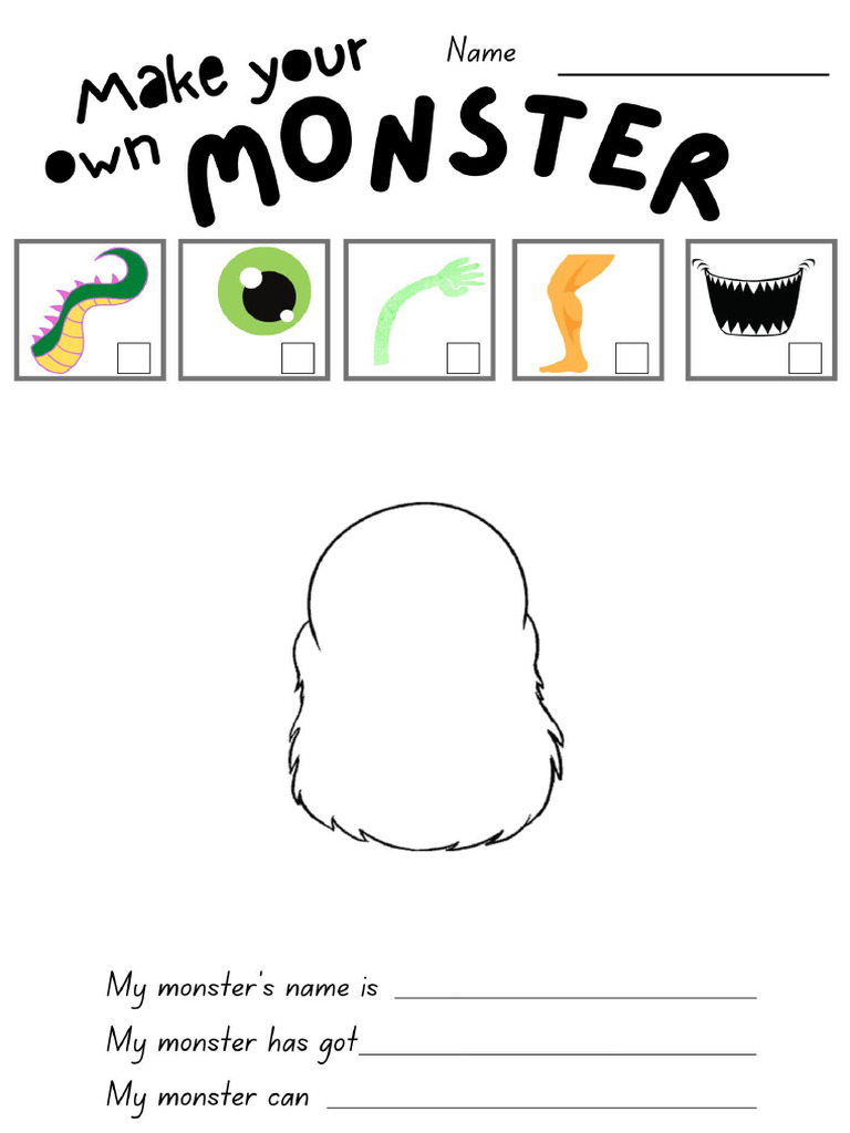 make your own monster | PDF