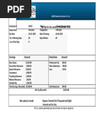 Salary Payment Voucher Template | PDF