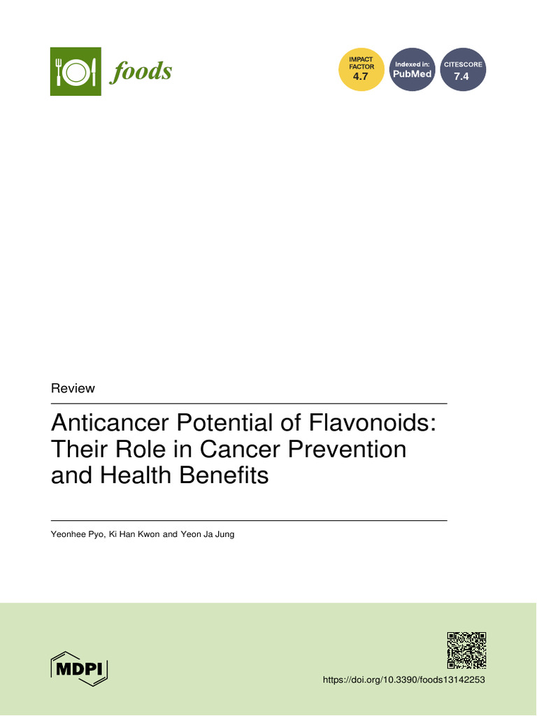 Anticancer Potential of Flavonoids Their Role in Cancer | PDF | Cancer | Flavonoid