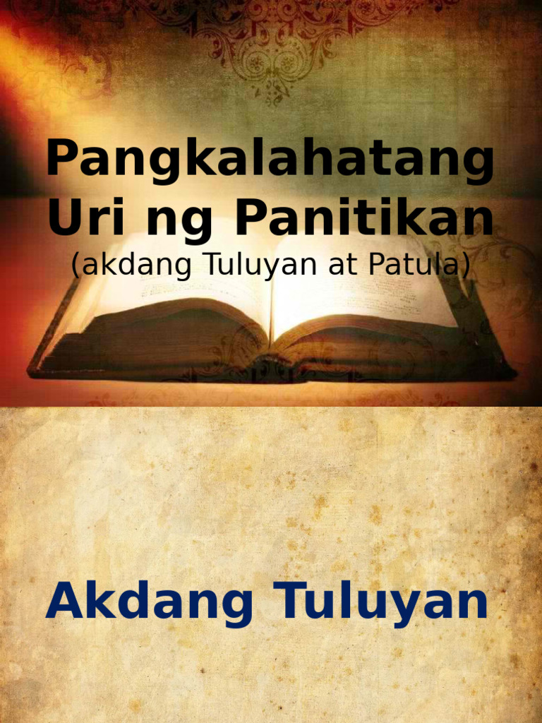 Panitikan Mga Uri NG Panitikan | PDF