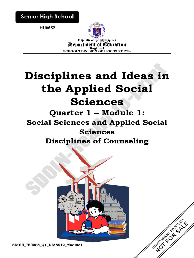 HUMSS - DIASS12 - Q1 - Mod1 - W1 - Social Sciences and Applied Social ...