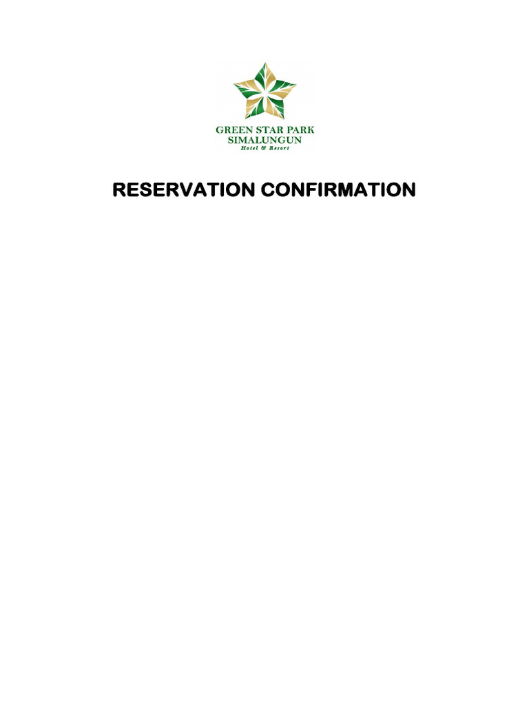 Reservation Confirmation PT Alliance | PDF | Hospitality Industry | Hotel
