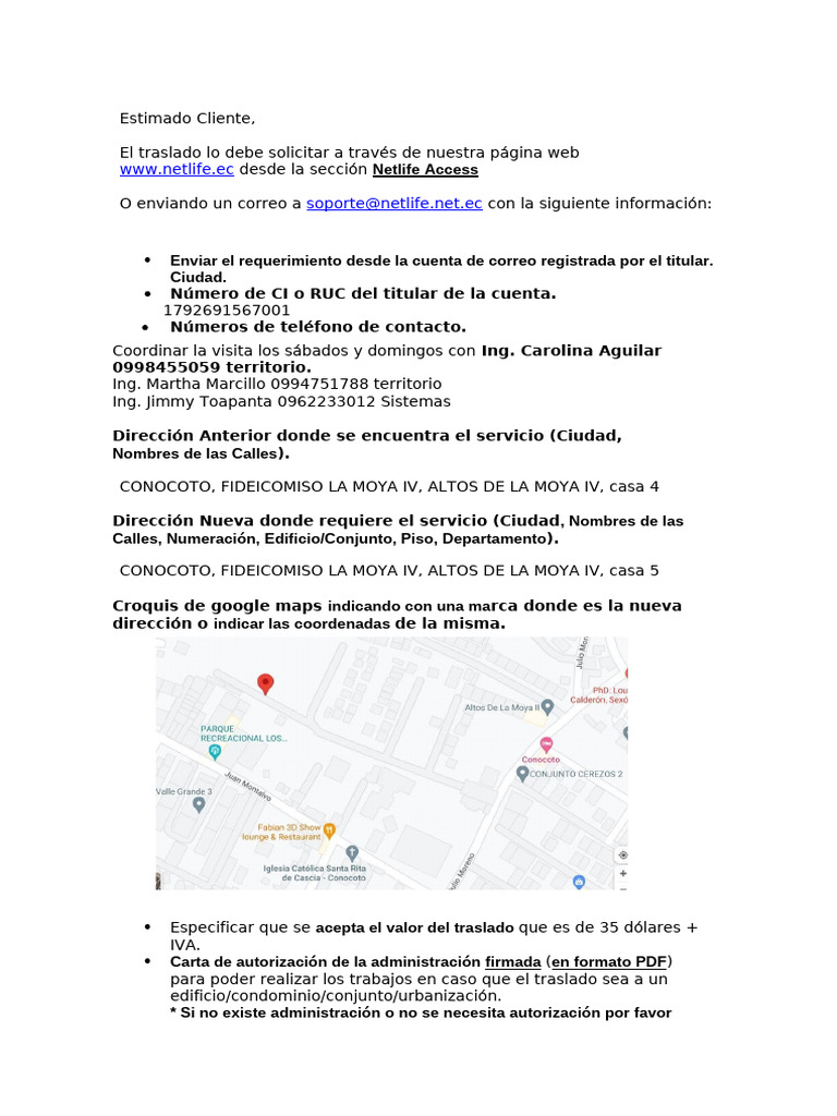 Estimado Cliente | PDF