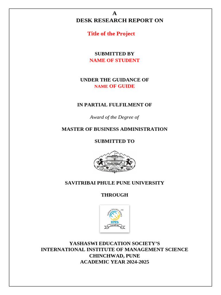 Index-Desk Research (1) | PDF | Business