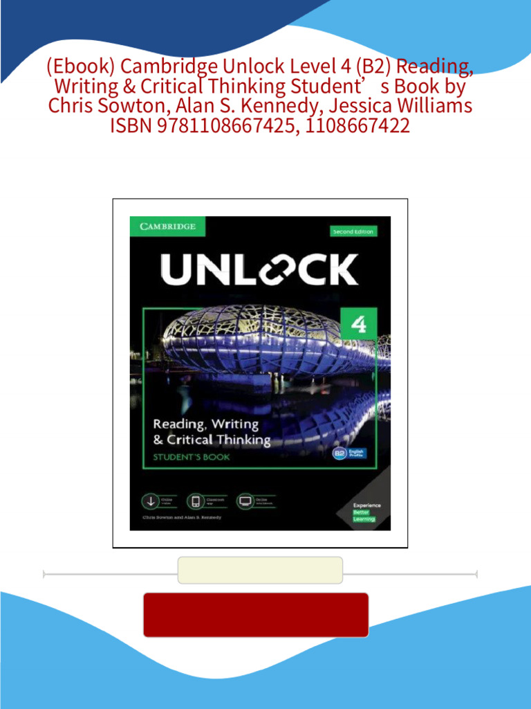 (Ebook) Cambridge Unlock Level 4 (B2) Reading, Writing & Critical ... (Ebook) Cambridge Unlock Level 4 (B2) Reading, Writing & Critical ...