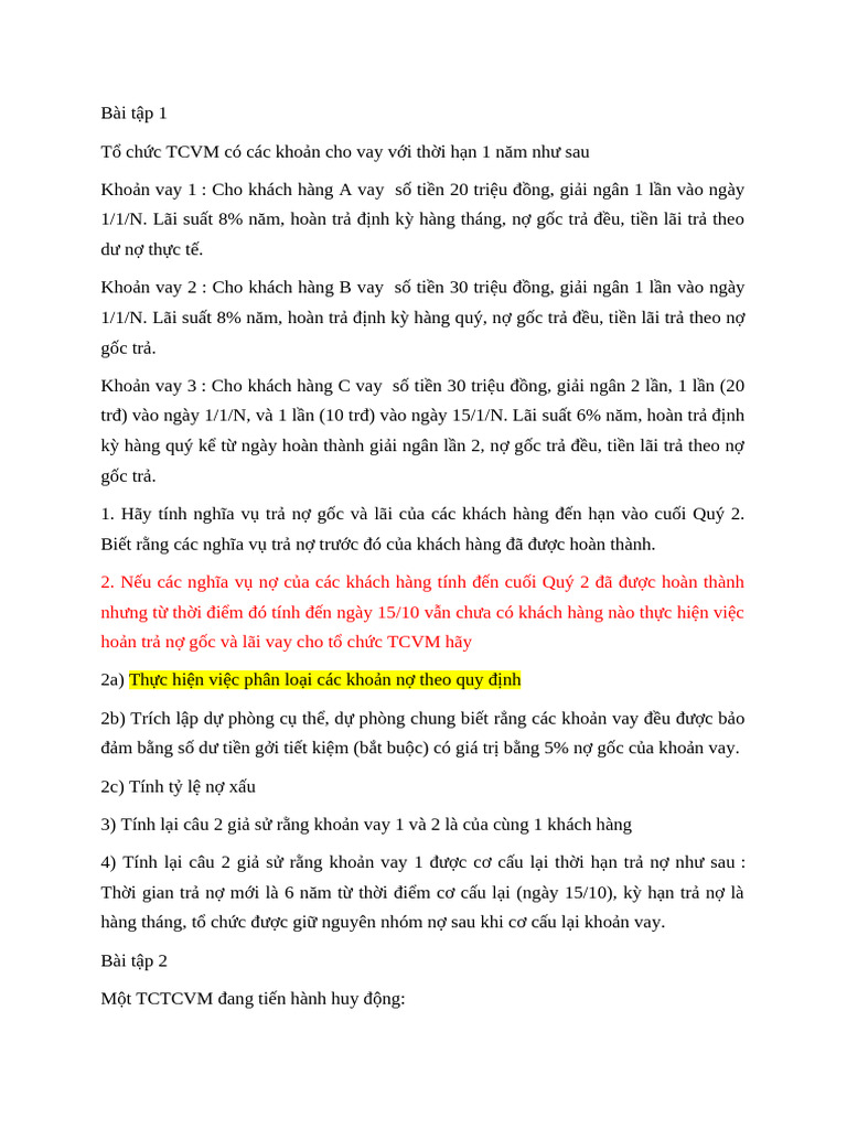 Bài Tập ch3 | PDF