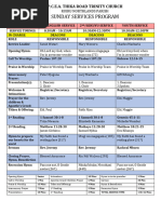 Caleb Chinyadza Tombstone Unveiling Program | PDF