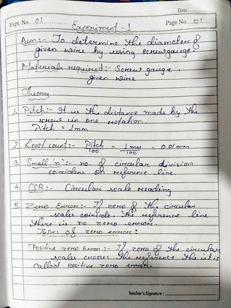 Phys Practical Upto Exp4 | PDF