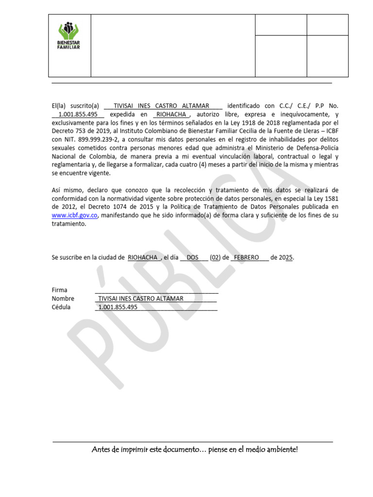 Tivisay Delitos Sexuales Icbf | PDF