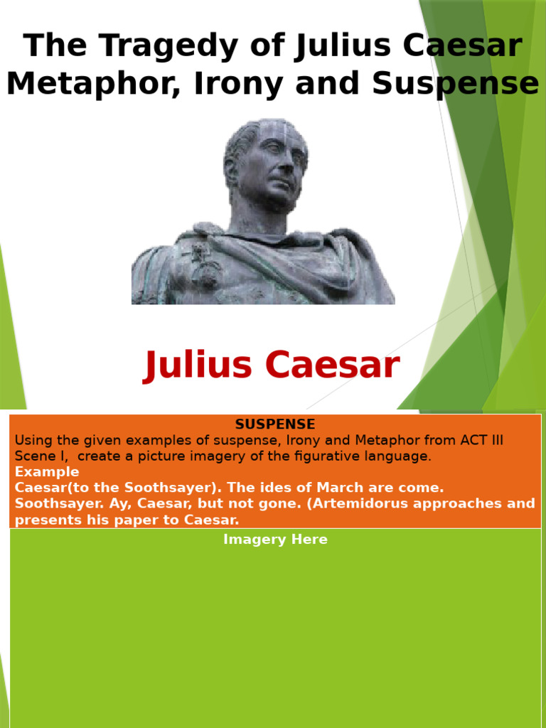 Analyzing Suspense and Irony in Caesar | PDF