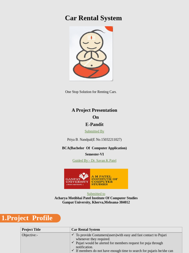 Car Rental Portal | PDF | User (Computing) | Microsoft Sql Server