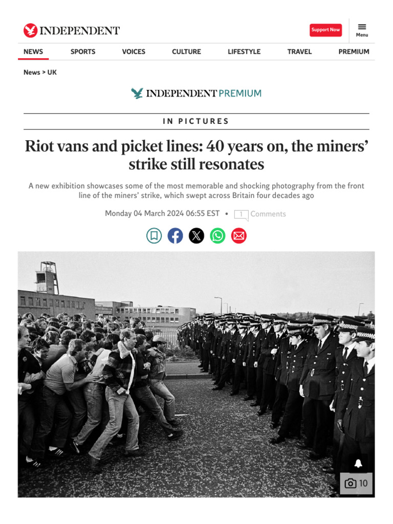 The 40th Anniversary of The Miners' Strike in Pictures - The ...