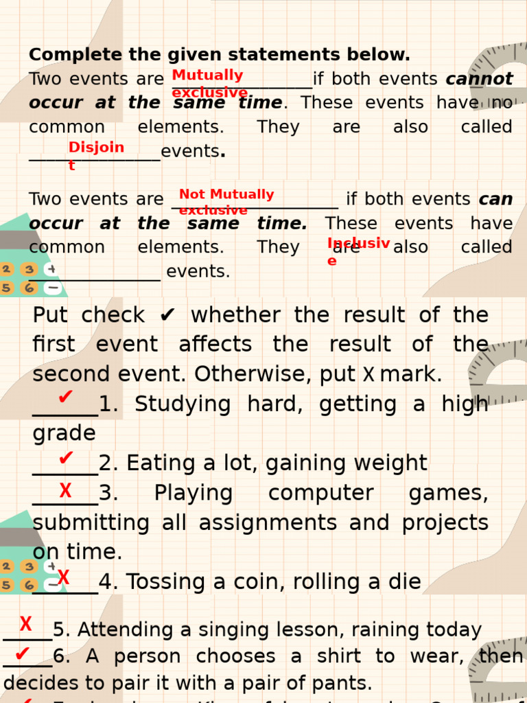 Day 18 Dependent Independent Events | PDF | Probability | Probability ...
