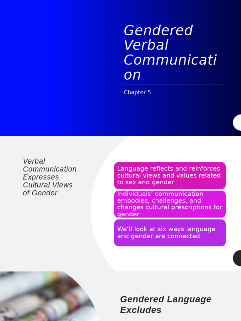 Chap 5 Gendered Communication | PDF | Gender Studies | Gender