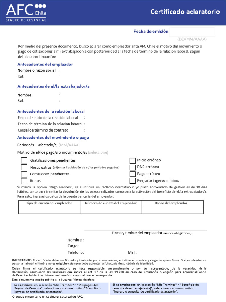 Certificado Aclaratorio Laboral | PDF