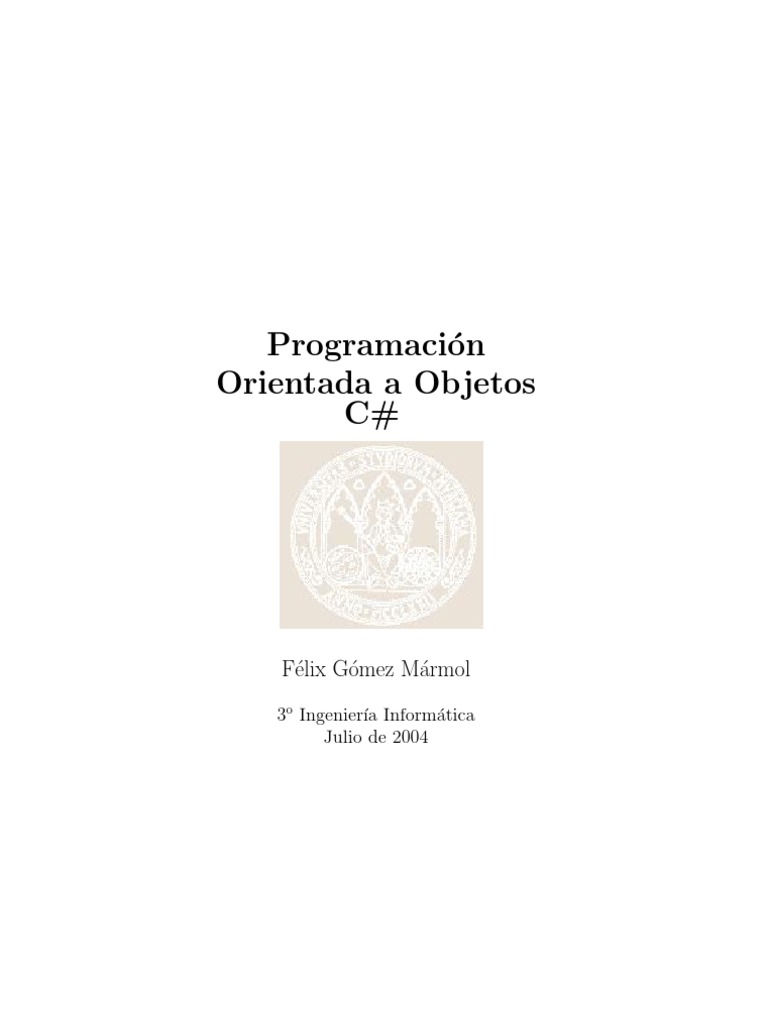 C Sharp | PDF | Herencia (Programación Orientada a Objetos) | C Sharp (lenguaje de programación)