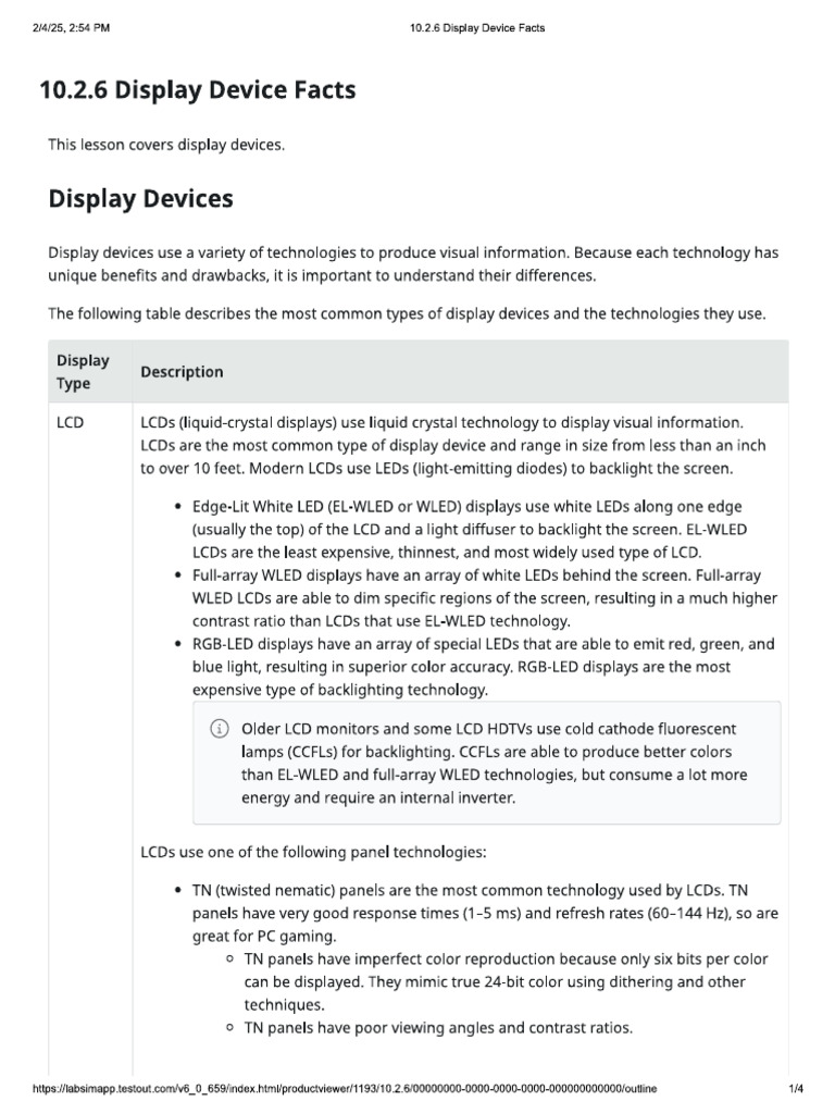 10.2.6 Display Device Facts | PDF