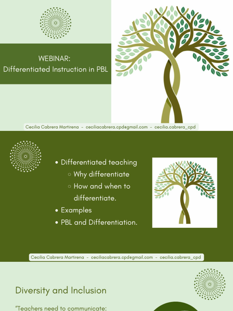 WEBINAR Differentiated Instruction in PBL March2024 | PDF ...