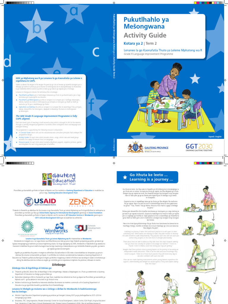 Grade R Activity-Guide-Term-2-Cover - Sepedi - Print | PDF | Procedural ...