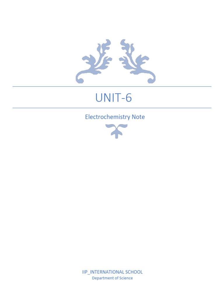Electrochemistry Concepts and Applications | PDF | Anode | Redox