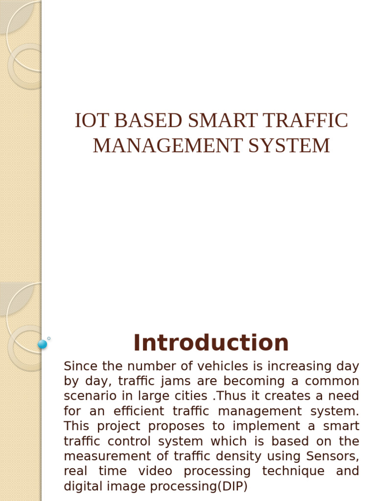 Smart Traffic Management System | PDF