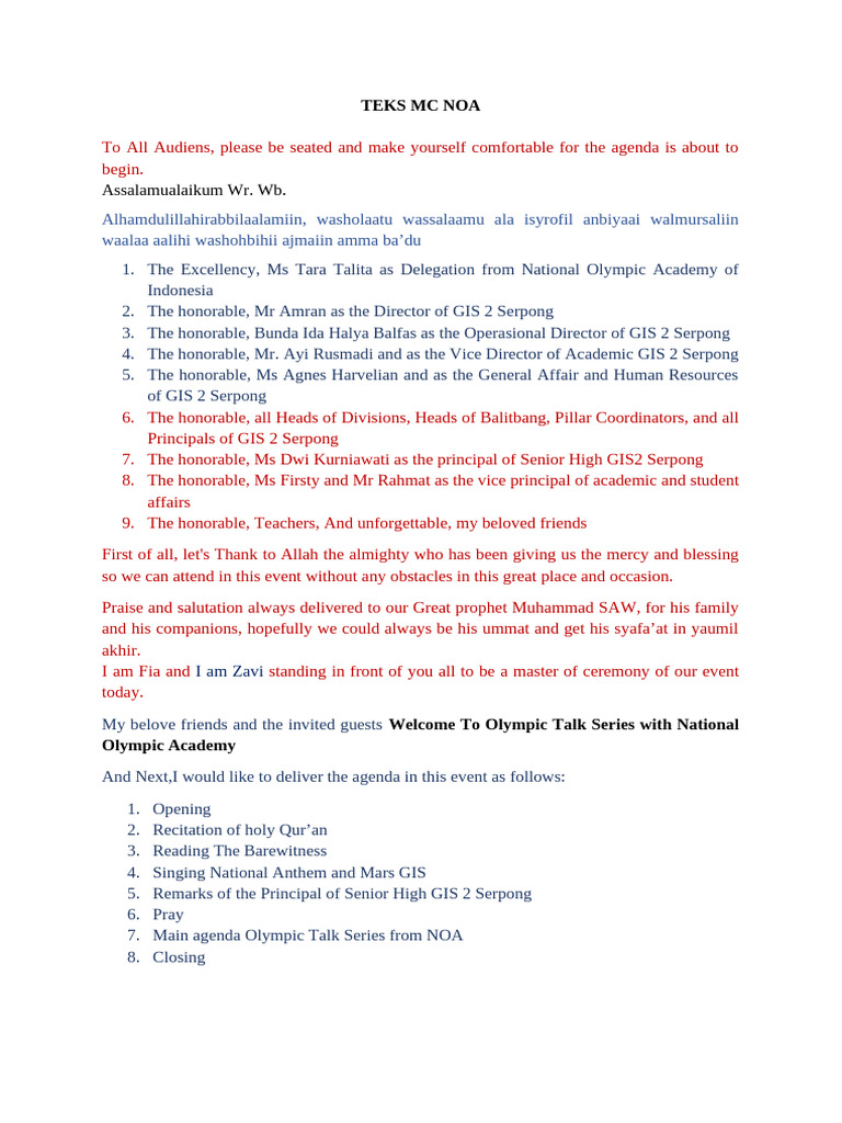 MC NOA | PDF | Quran | Islam