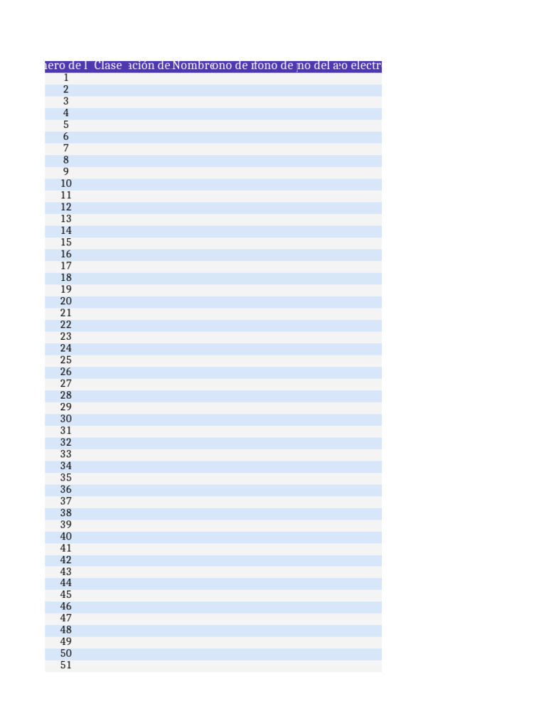 Plantilla de Excel en Blanco | PDF