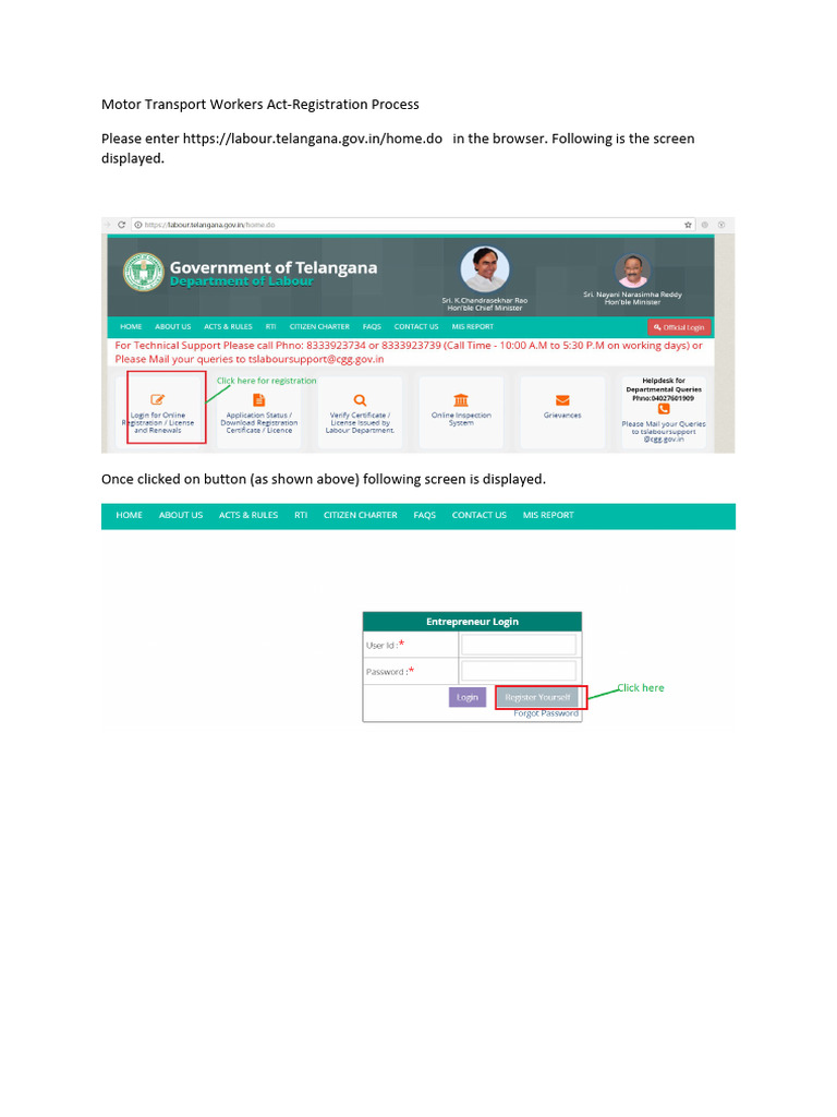 MTW Registration Procedure | PDF