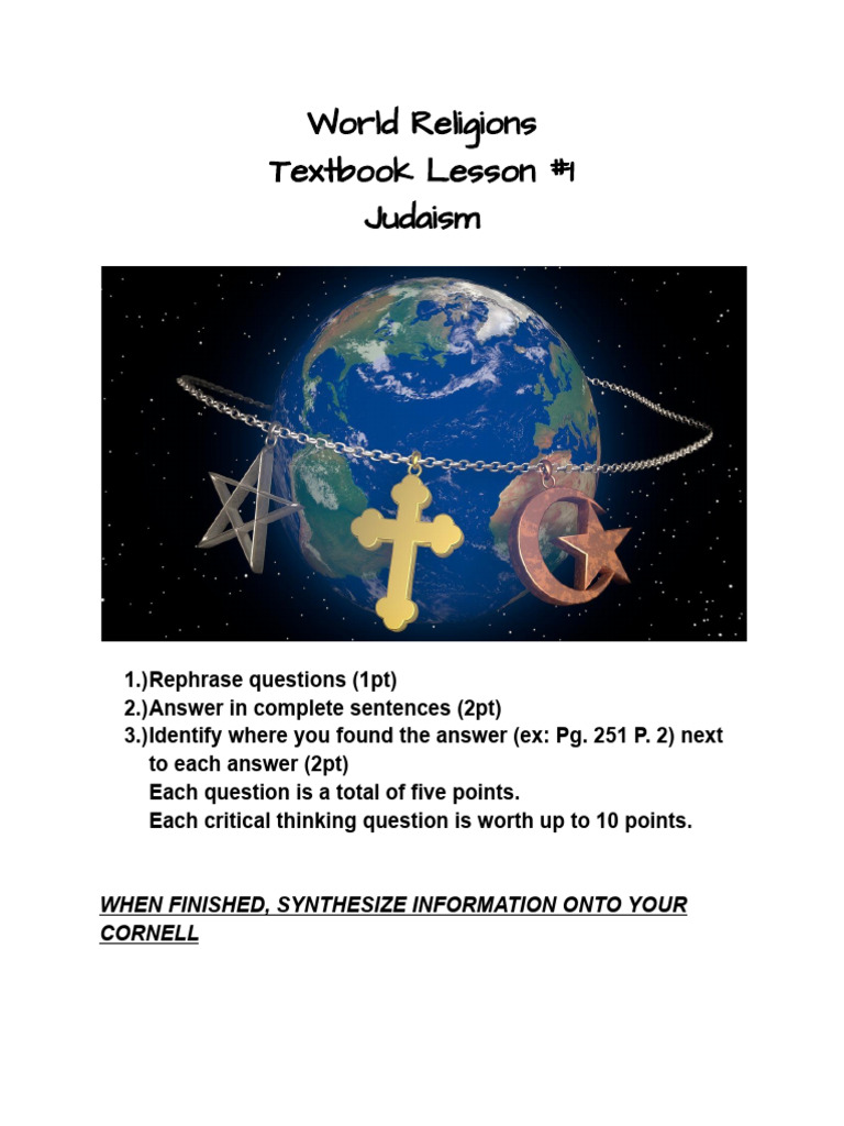 Judaism Study Guide | PDF