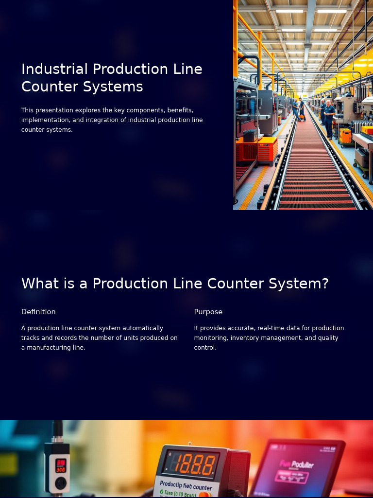 Industrial Production Line Counter Systems | PDF | Sensor | Calibration