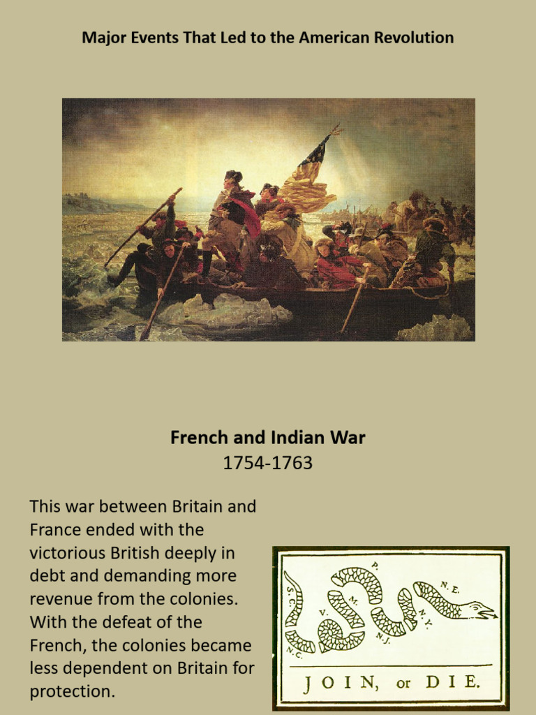 American Revolution: Key Events | PDF | American Revolution | Colonial ...