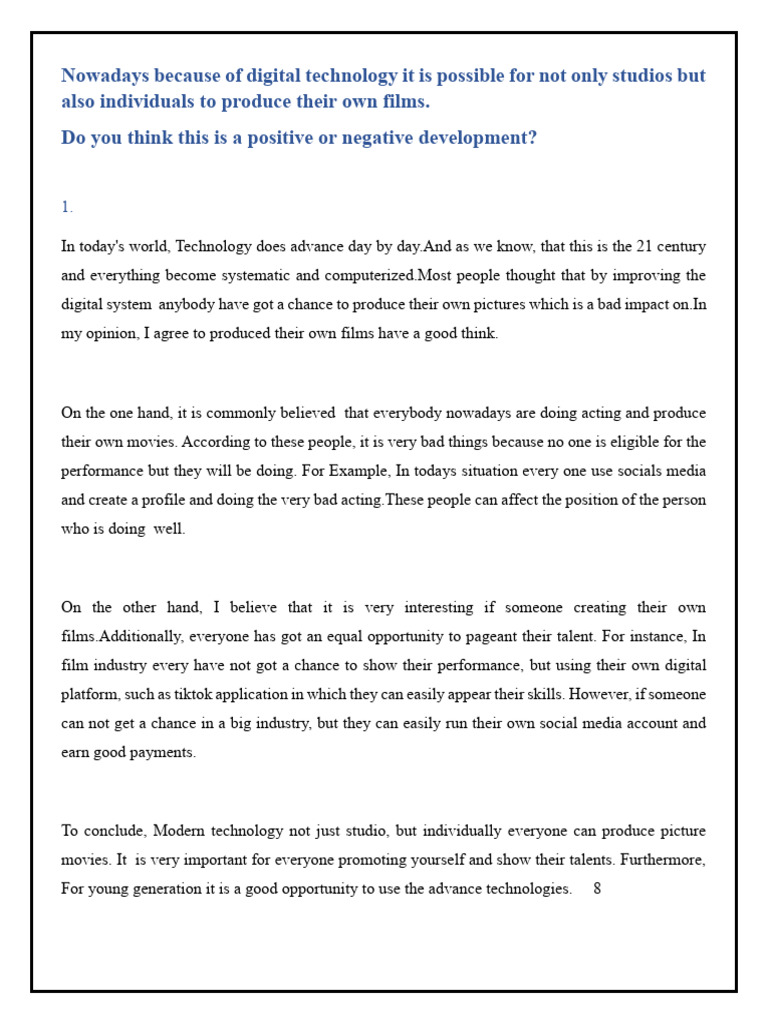 Positive - Negative Development | PDF | Social Media | Popular Culture ...