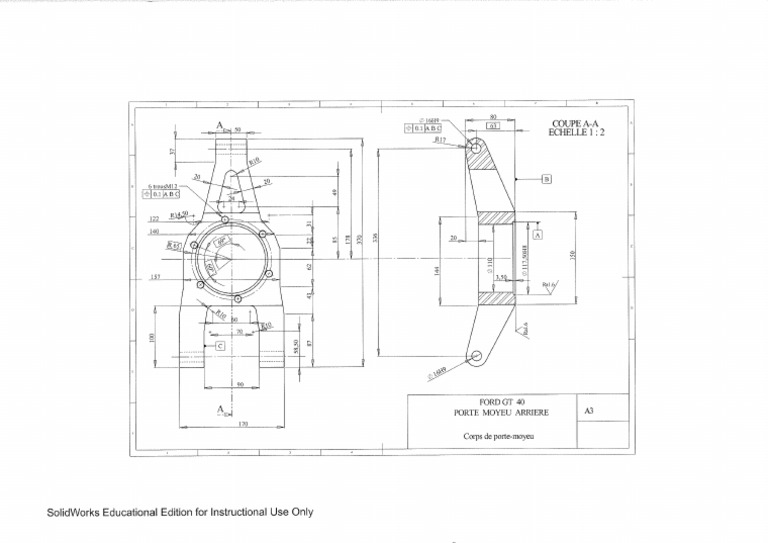 Upright Rear Drawing | PDF